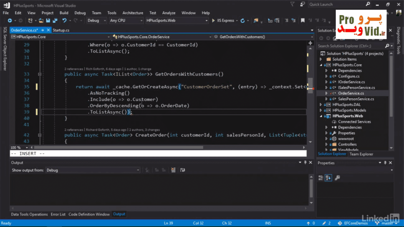 آموزش معماری نرم افزار در Entity Framework Core پرووید